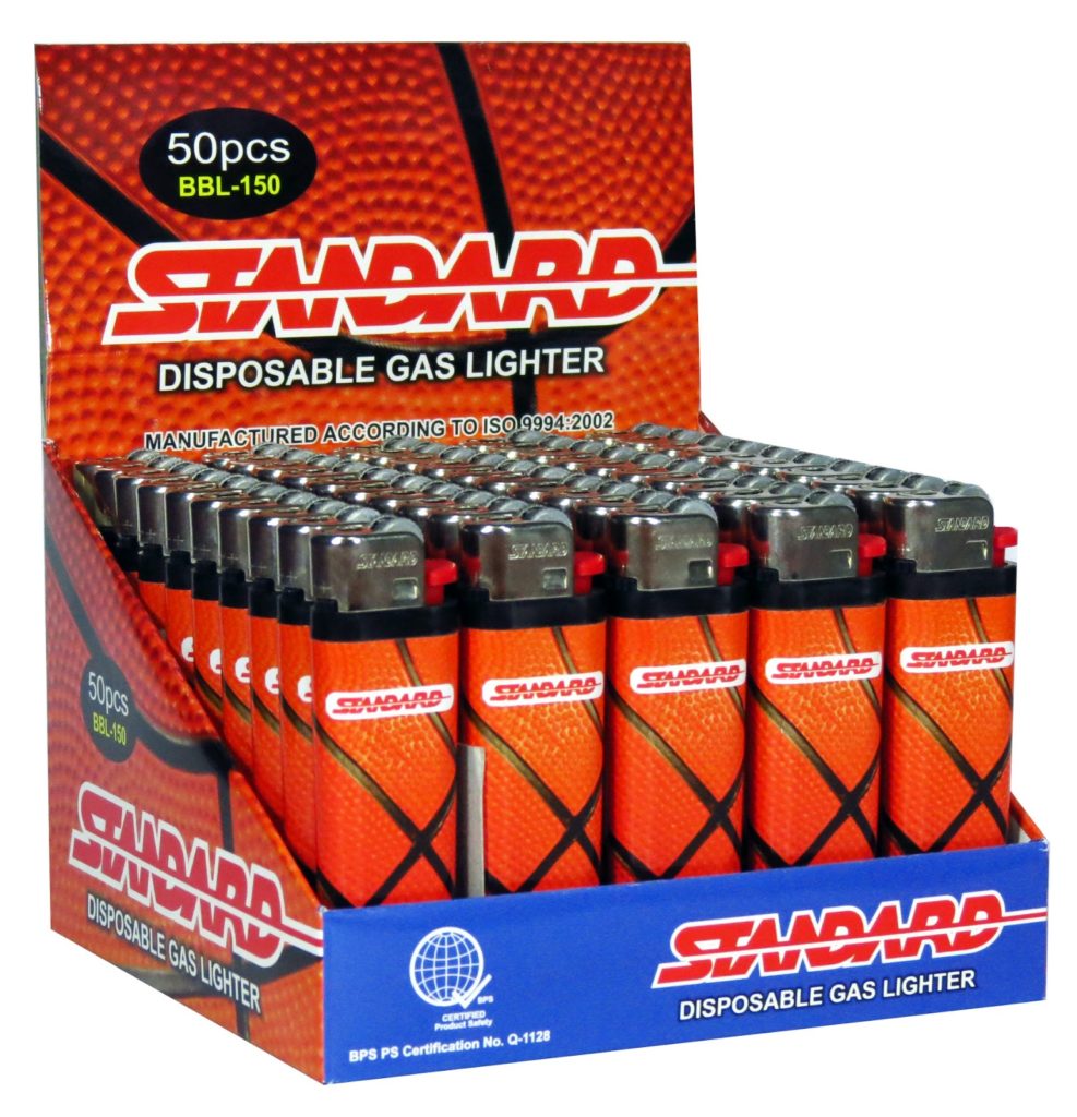 Standard Disposable Gas Lighter, Box of 50 | Basketball Design ...
